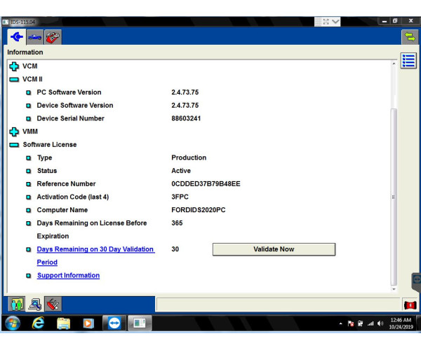 Ford IDS Original License Genuine Ford IDS FDRS License One Year ...